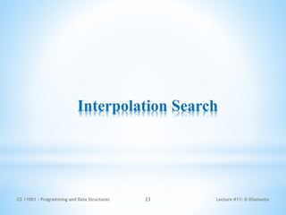 Introduction of Searching in data structure & its types. | PPTX