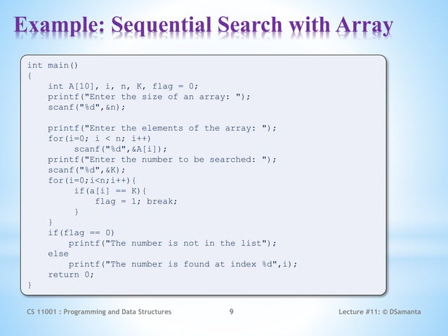 Introduction of Searching in data structure & its types. | PPTX