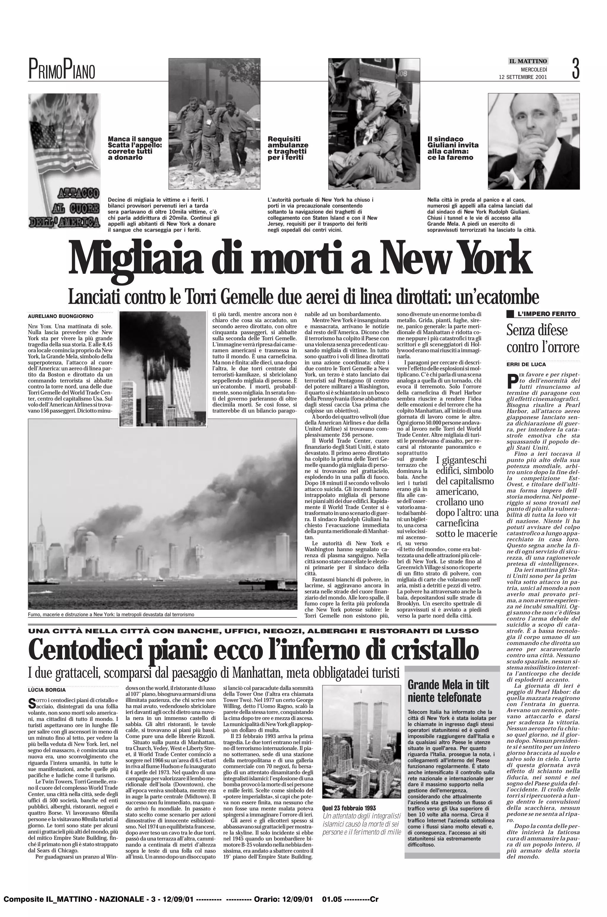 11 settembre 2001 | PDF