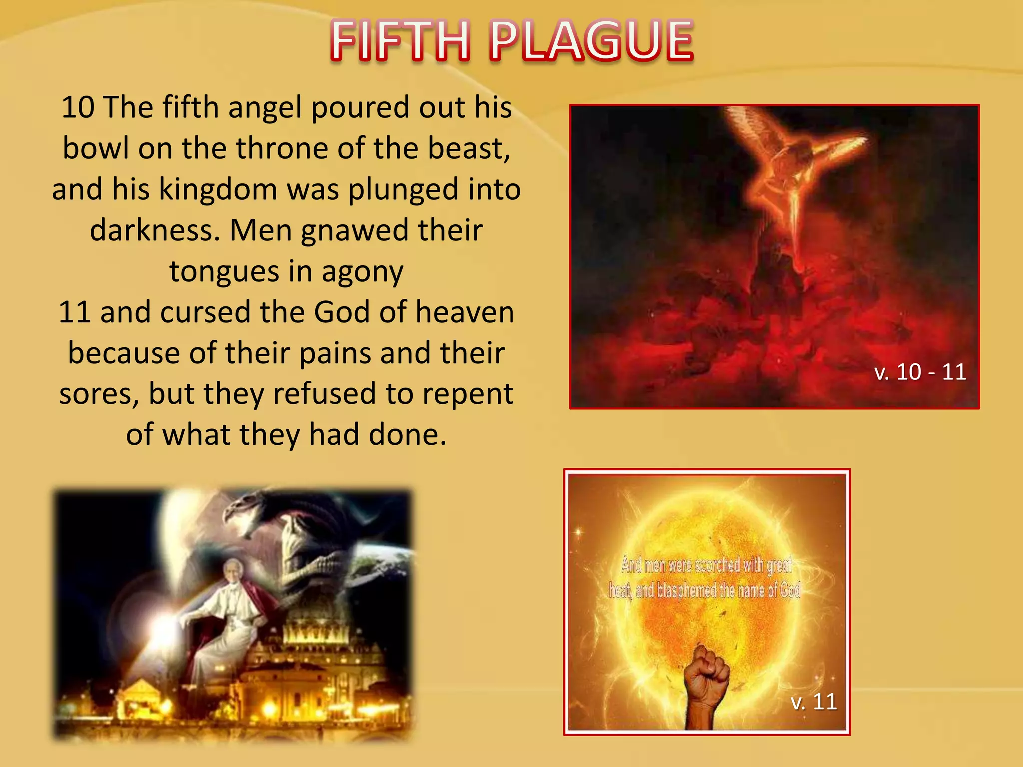 11 seven plagues rev 15 16 | PPTX | Christianity | Religion & Spirituality