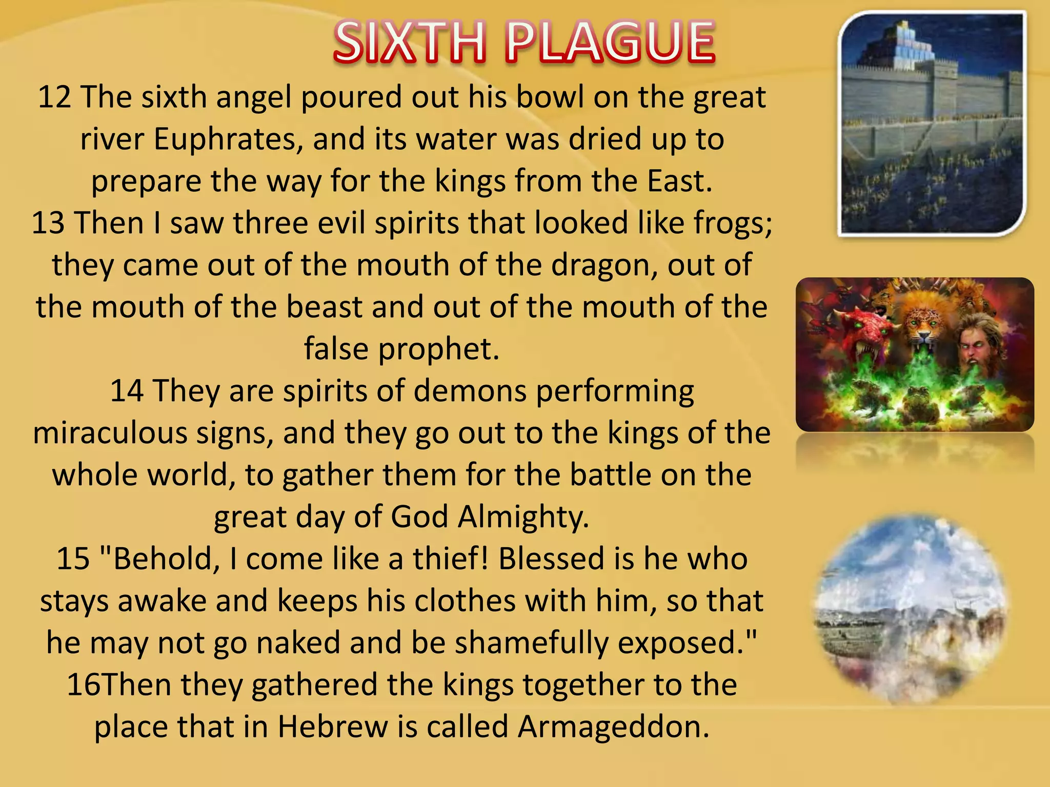 11 seven plagues rev 15 16 | PPTX | Christianity | Religion & Spirituality