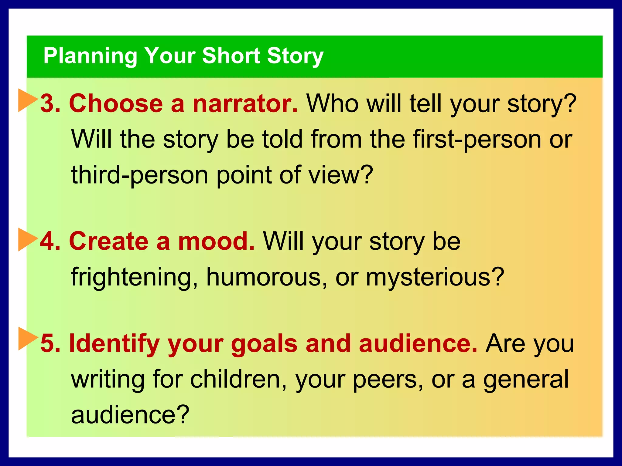 11 short story | PPT