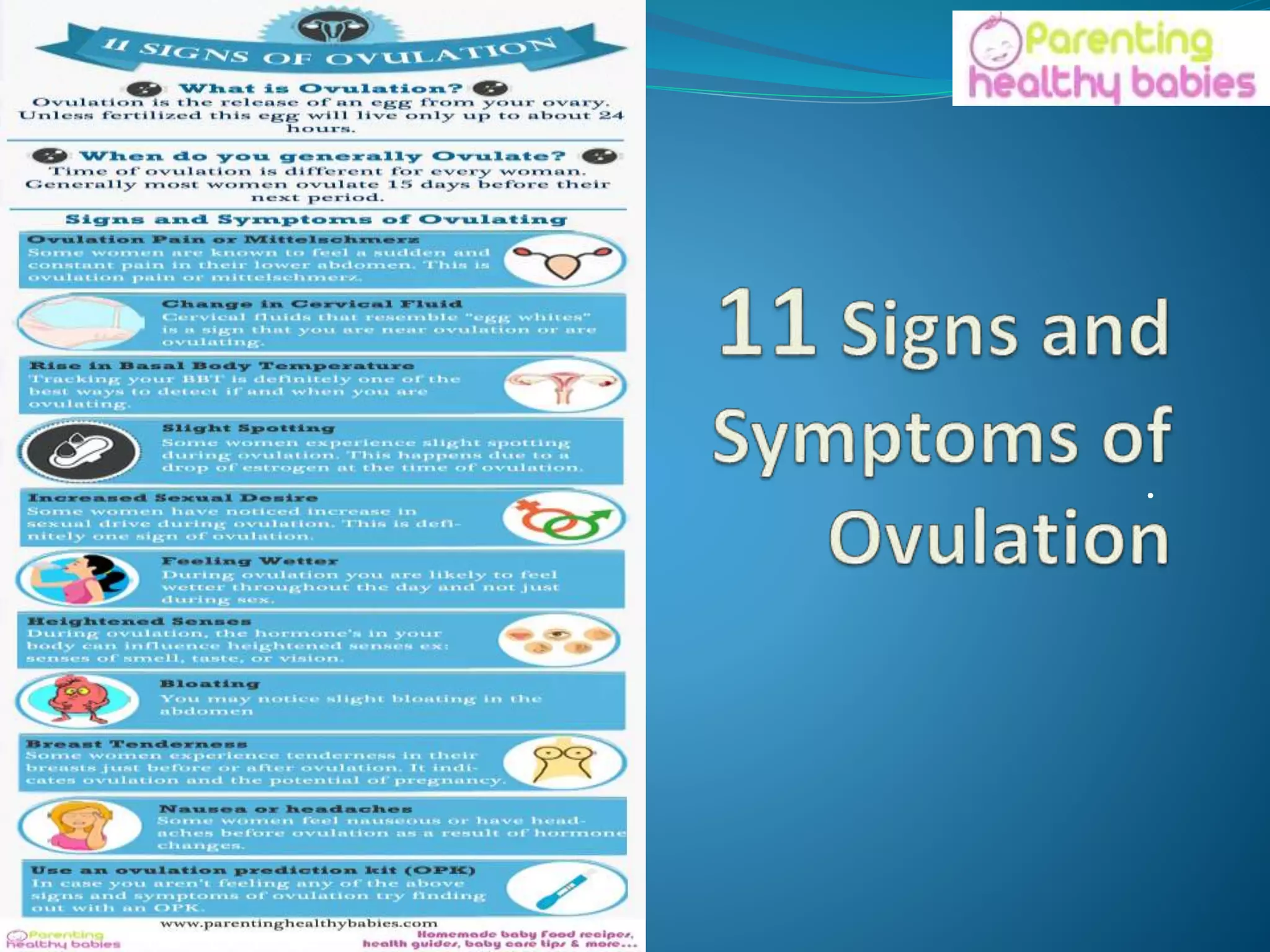 11 signs and symptoms of ovulation | PPTX