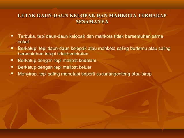 PPT Morfologi Tumbuhan - Simetri Bunga, Rumus Bunga, dan Diagram Bunga ...