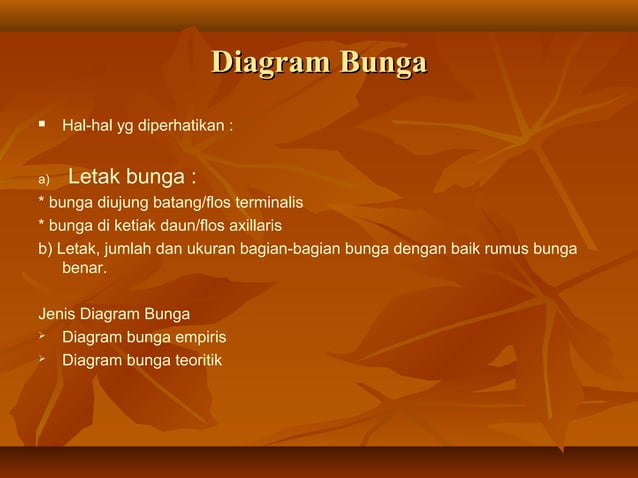 PPT Morfologi Tumbuhan - Simetri Bunga, Rumus Bunga, dan Diagram Bunga ...