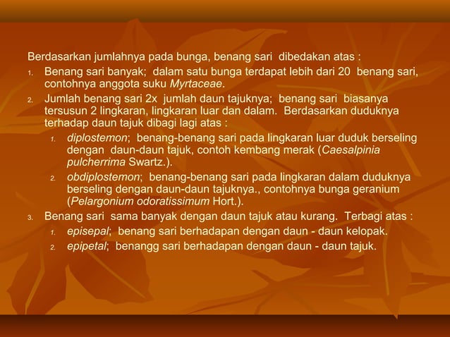 PPT Morfologi Tumbuhan - Simetri Bunga, Rumus Bunga, dan Diagram Bunga ...