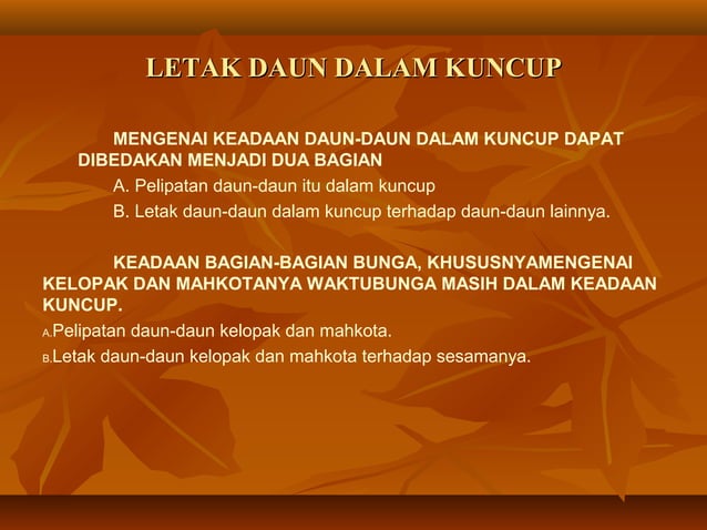 PPT Morfologi Tumbuhan - Simetri Bunga, Rumus Bunga, dan Diagram Bunga ...