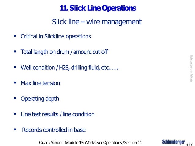 11 Slickline Operations.pptx | Off-Road Vehicles | Auto Body Styles