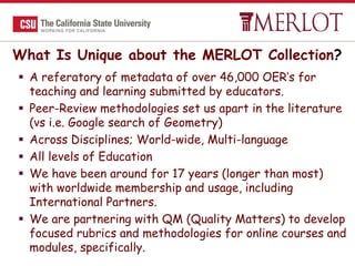 MERLOT | Education Metadata Meetup | PPT