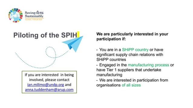 Sustainable Procurement Index for Health (SPIH) Clinic | PPT