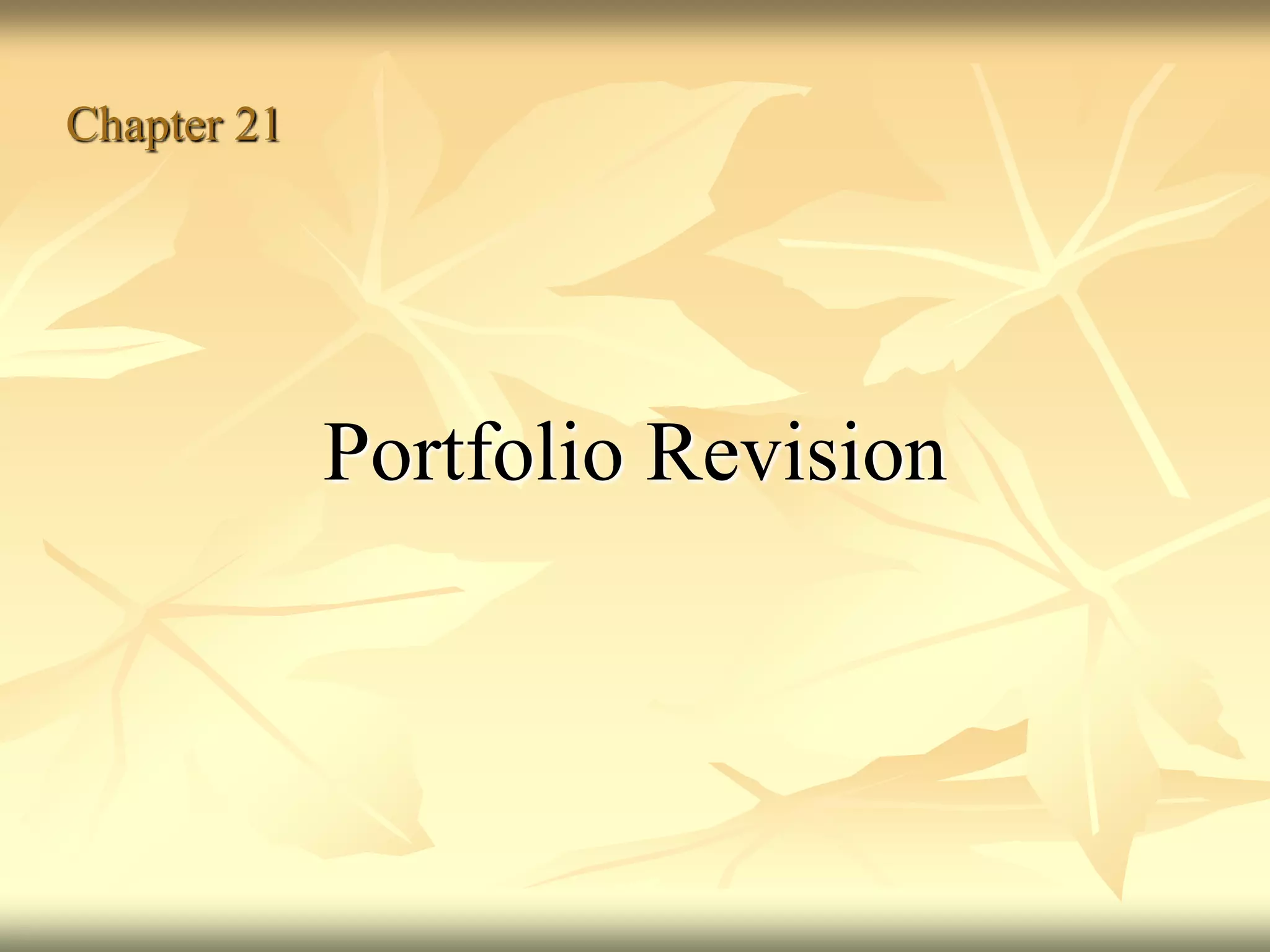 11 S&PM PPT portfolio revision.ppt