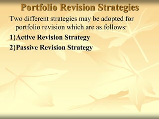 11 S&PM PPT portfolio revision.ppt