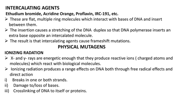 spontaneous and induced mutations | PPTX