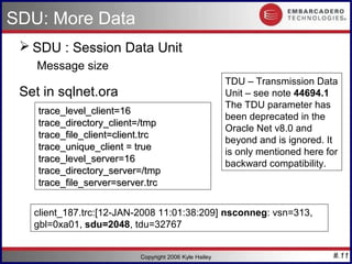 Oracle 10g Performance: chapter 11 SQL*Net | PPT | Databases | Computer Software and Applications