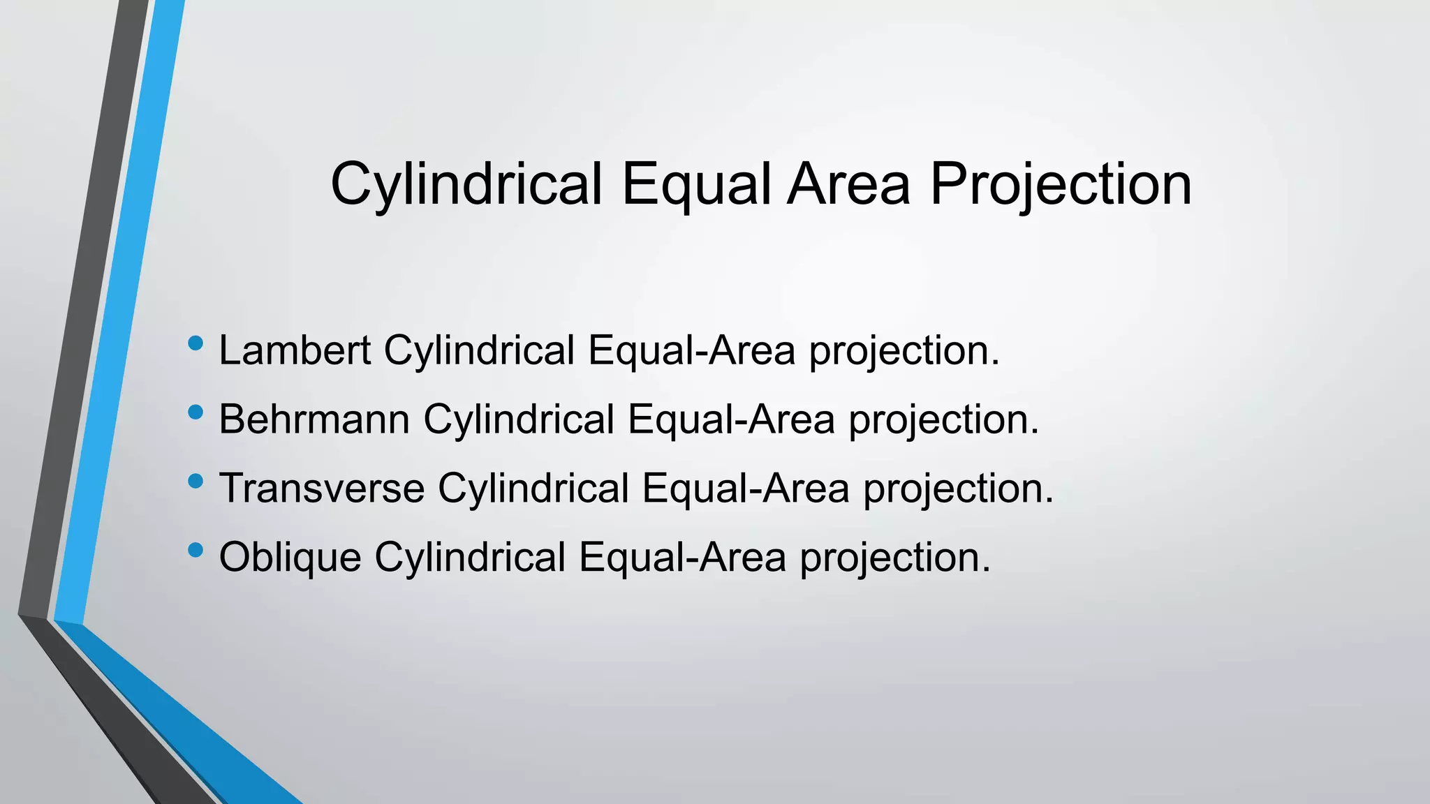 Lambert Cylindrical Equal Area Projection | PPTX