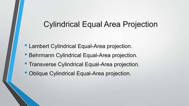 Lambert Cylindrical Equal Area Projection | PPTX