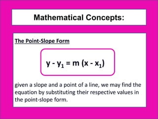 equation of the line using two point form | PPTX