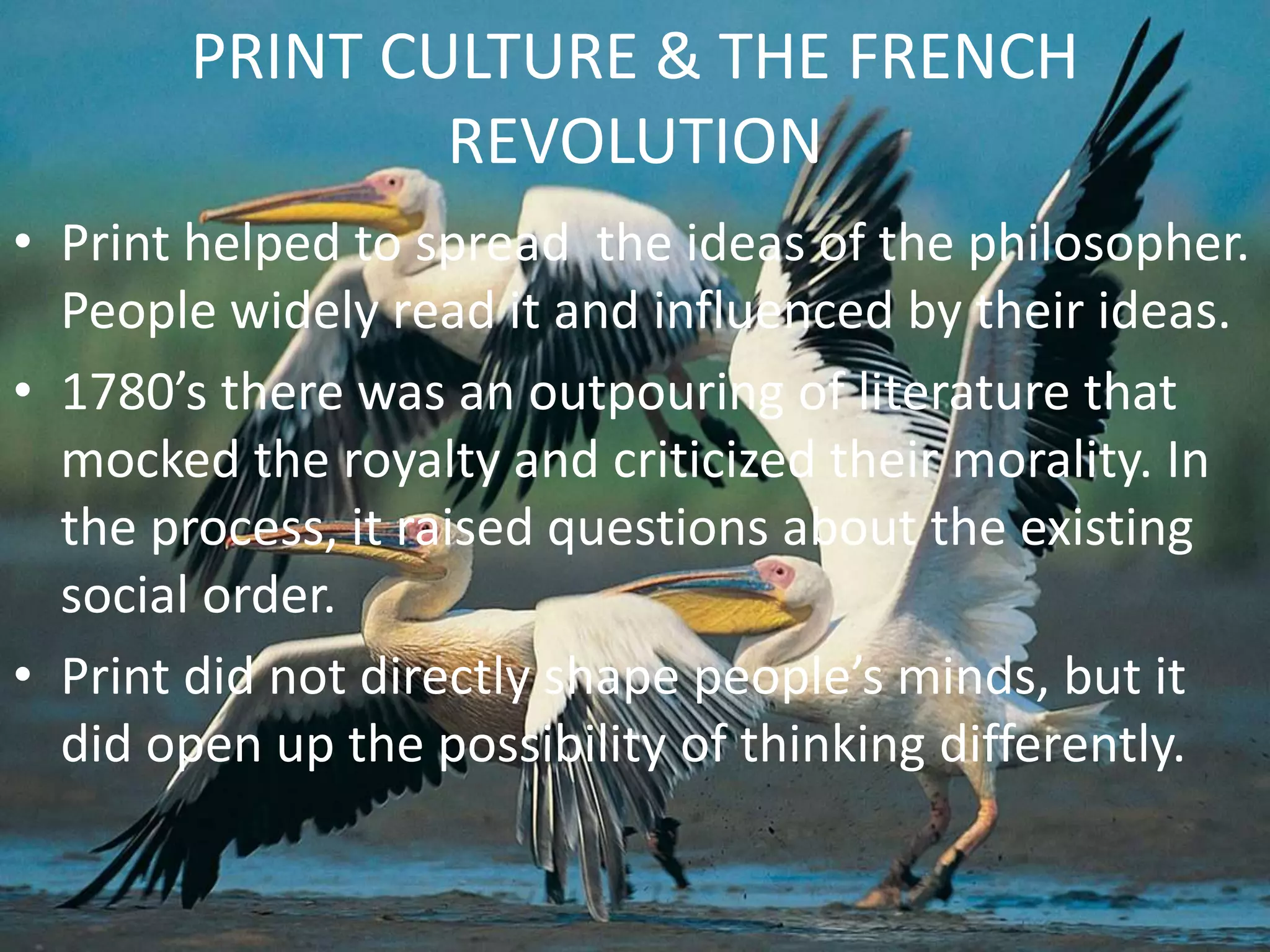PRINT CULTURE AND THE MODERN WORLD | PPTX