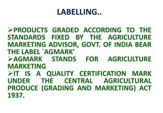 11 standards of agriculture produces d | PPTX | Agriculture | Industries