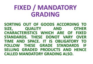 11 standards of agriculture produces d | PPTX | Agriculture | Industries
