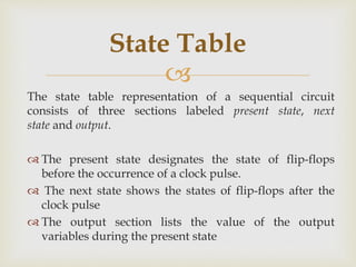 state diagrams of flip flops | PPTX
