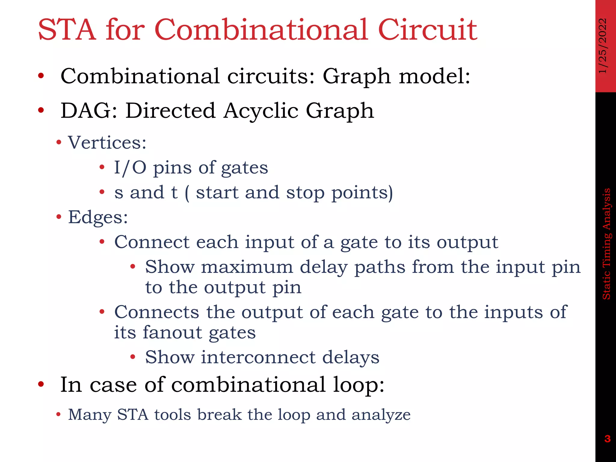 11 Static Timing Analysis 2 Combinational Design Ppt
