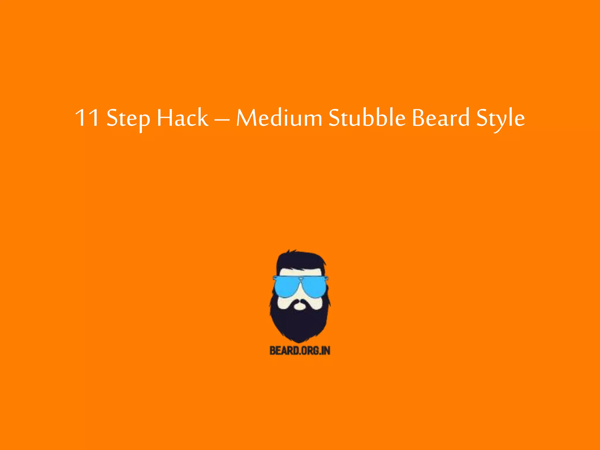 Medium Stubble Beard Style | PPTX