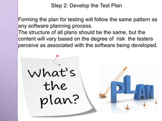 11 steps of testing process - By Harshil Barot | PPTX