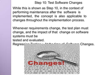 11 steps of testing process - By Harshil Barot | PPTX