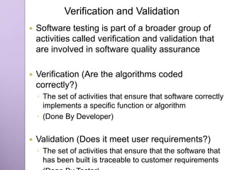 11 steps of testing process - By Harshil Barot | PPT
