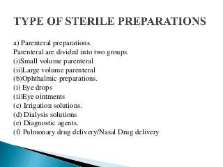 11 sterile dosage form | PPTX