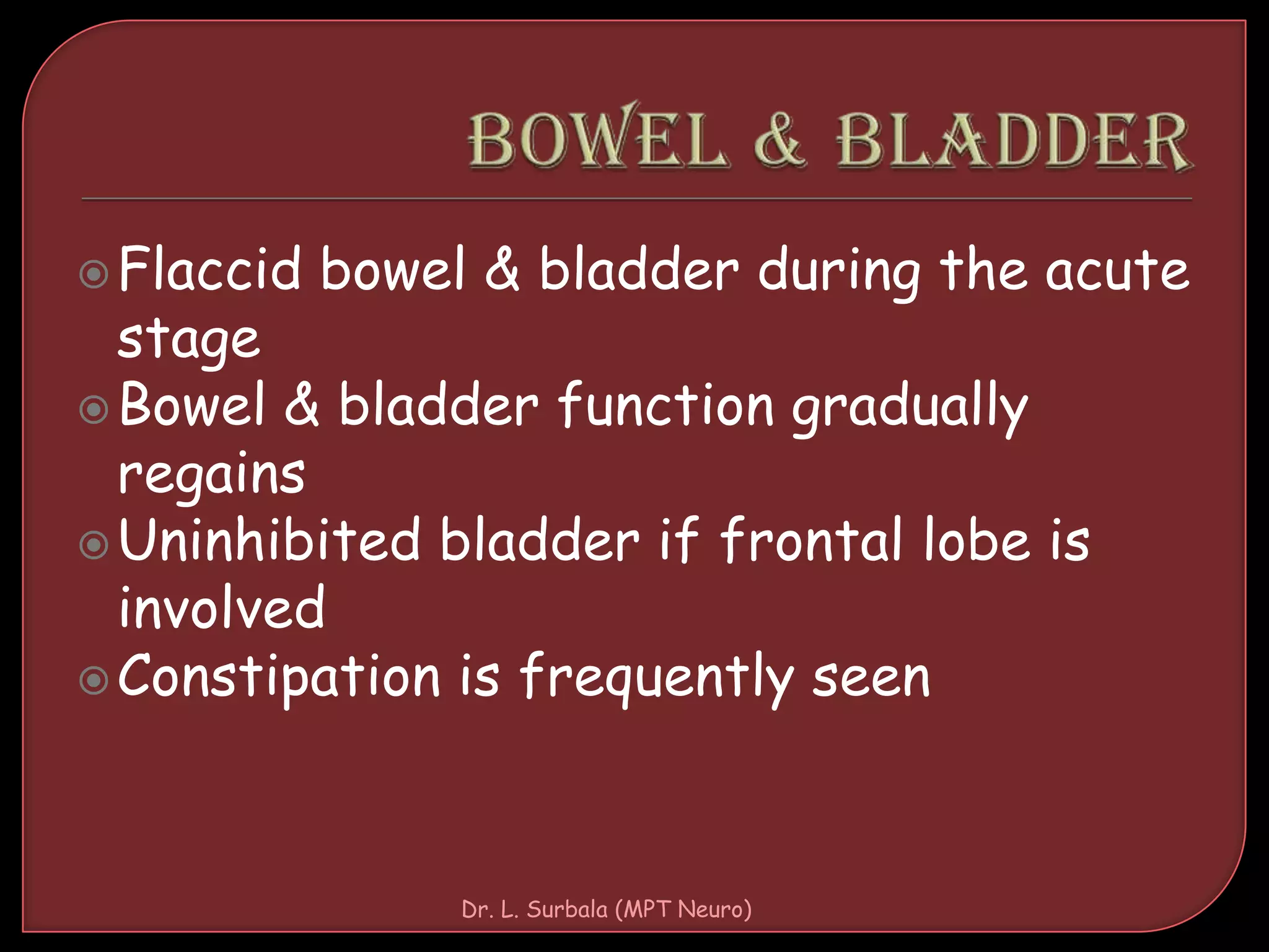 Stroke: PT Assessment and Management | PPTX