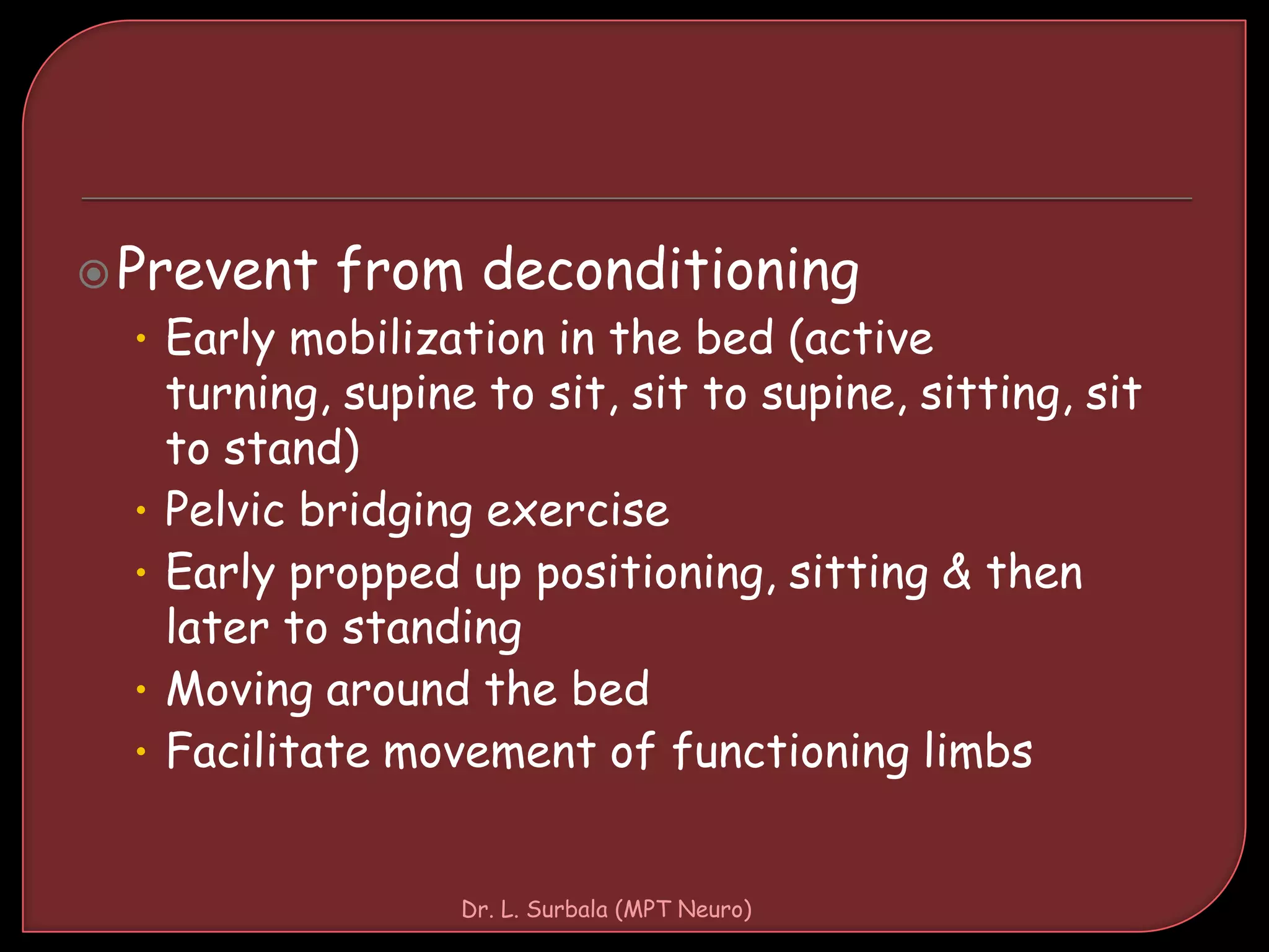 Stroke: PT Assessment and Management | PPTX