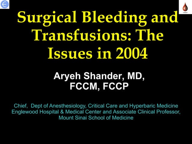 11 surgical bleeding and transfusions | PPT