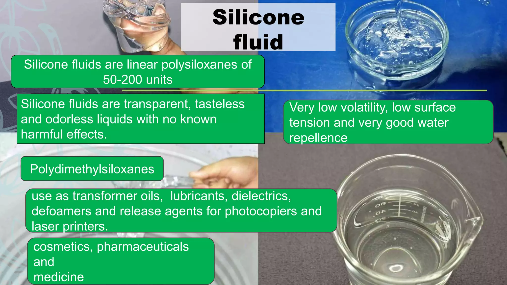 silicone and their application | PPTX