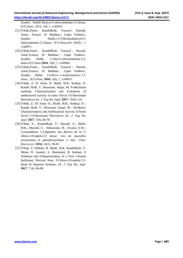 Syntheses and Characterizations of Some New N-alkyl, Isoxazole and ...