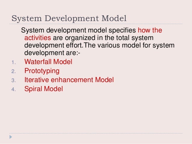 11 system development models