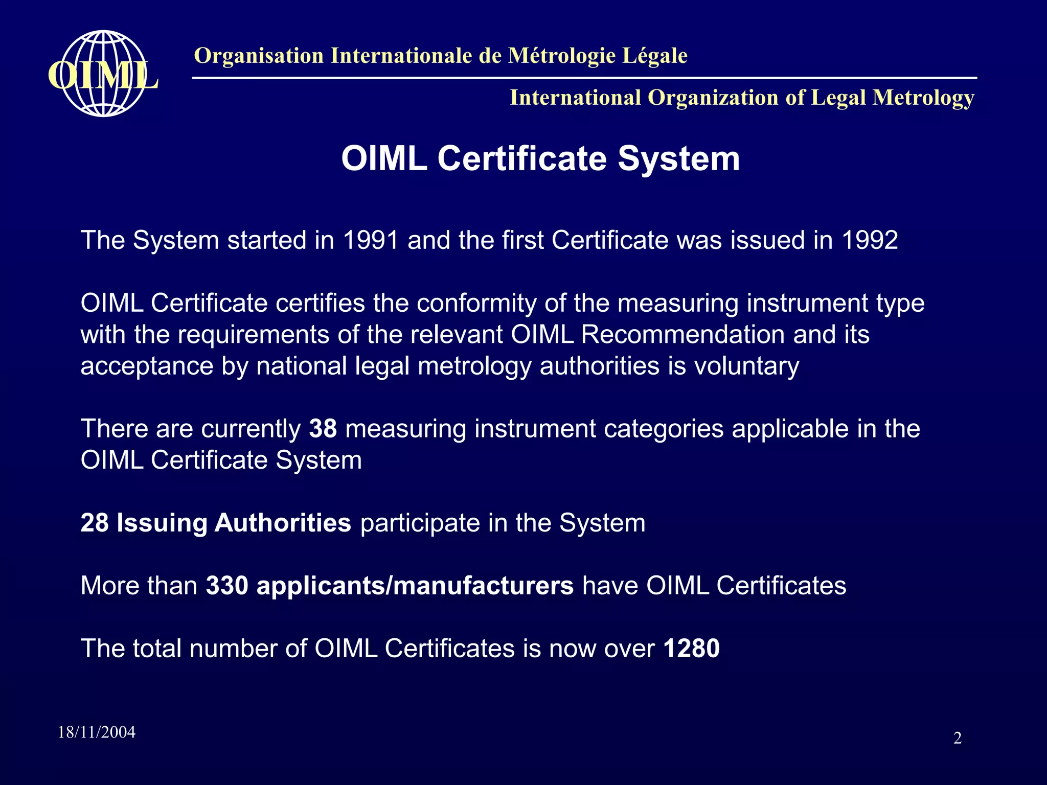 11 szilvassy oiml | PPT