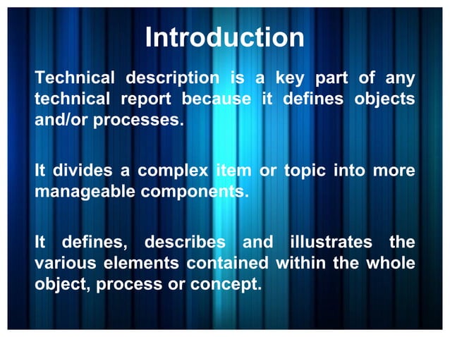 11 technical descriptions | PPT