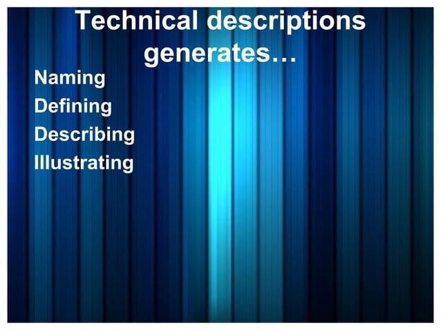 11 technical descriptions | PPT