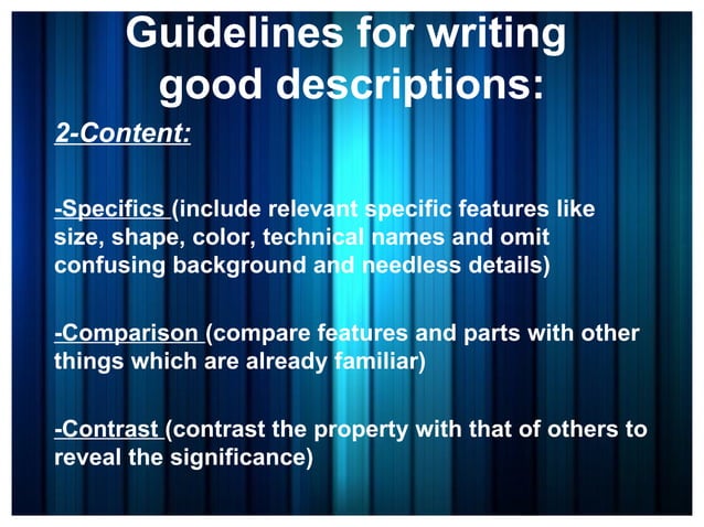 11 technical descriptions | PPT