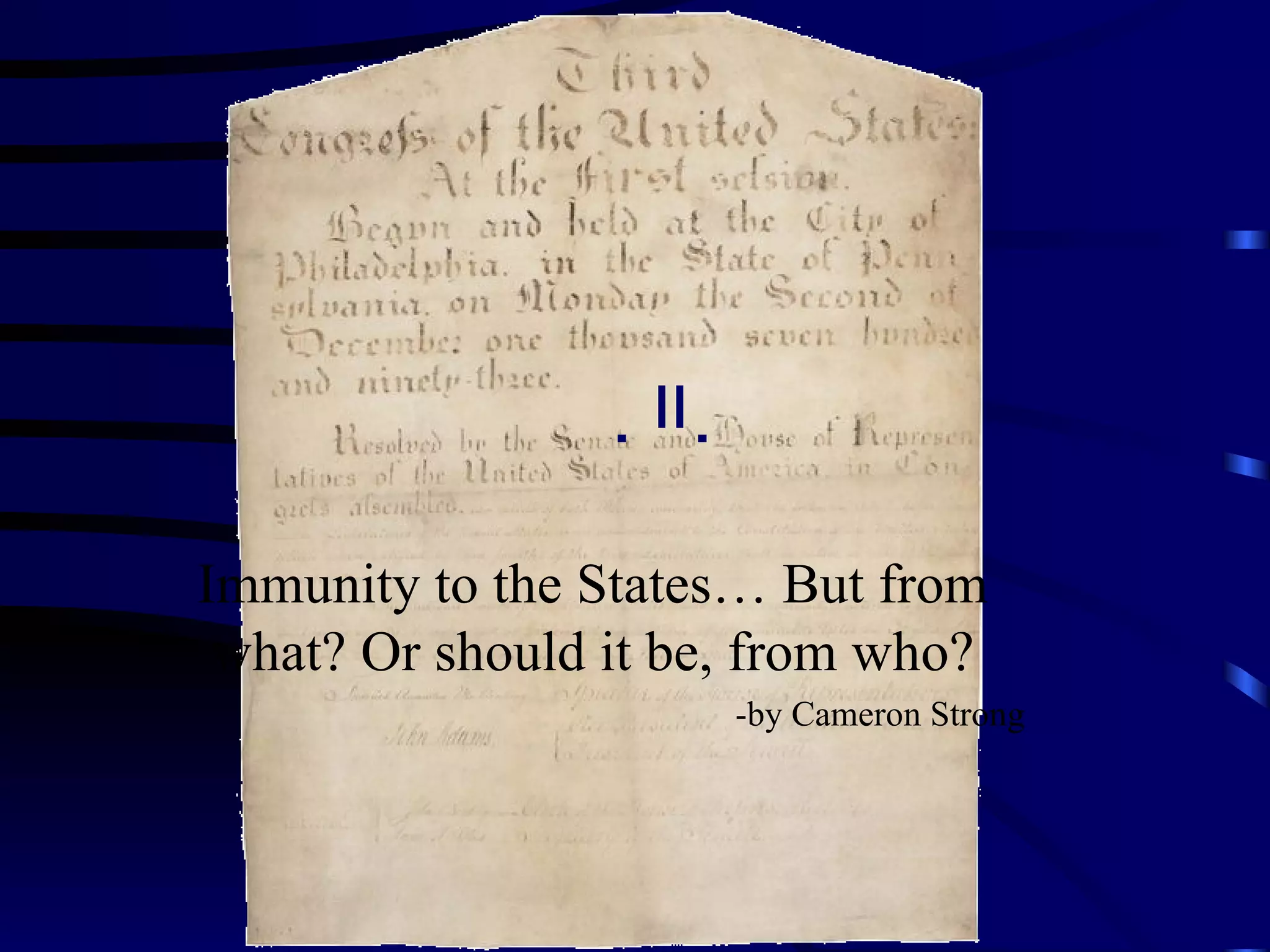 11th Amendment | PPT