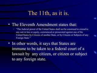 11th Amendment | PPT