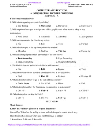 11th computer-applications-chapter-6-study-material-english-medium | PDF
