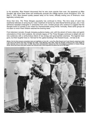 11) The Hollywood Art The Legacy Of The Three Stooges | PDF