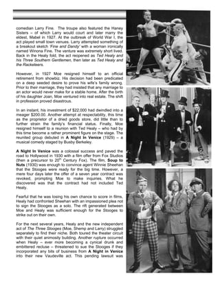 11) The Hollywood Art The Legacy Of The Three Stooges | PDF