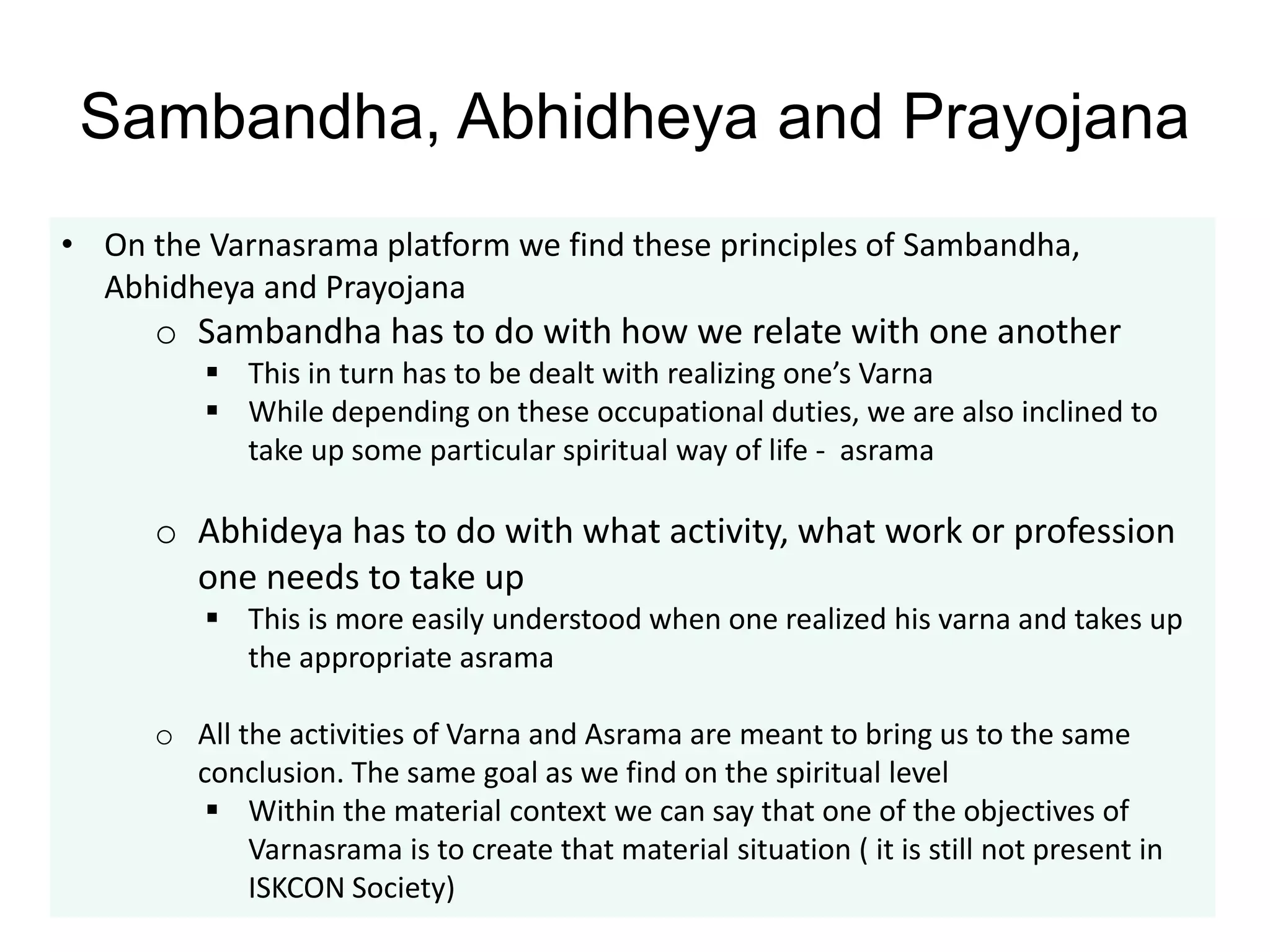 The Science of Daiva Varnasrama - Understanding - 02 | PPTX