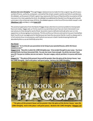 11th February 2017 - The bible - Book of Haggai | DOCX