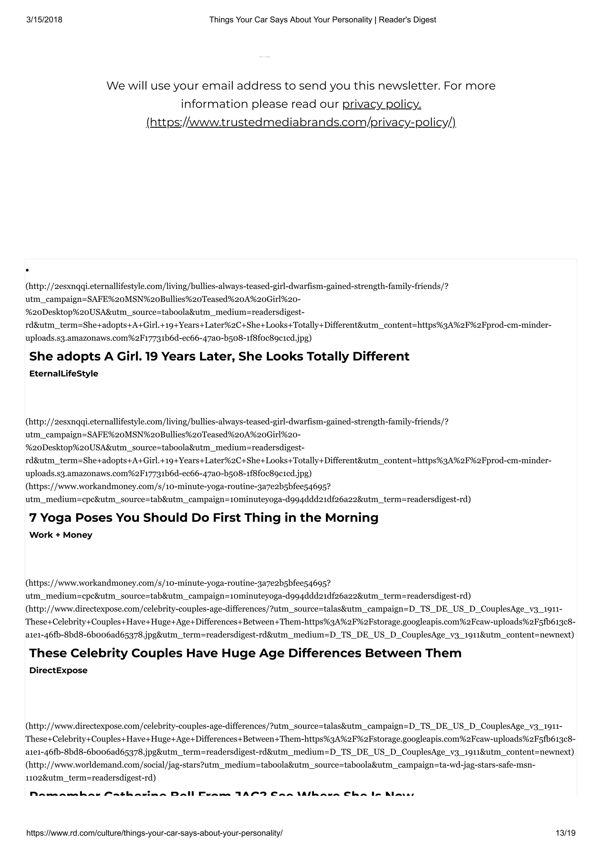 11 Things Your Car Says About Your Personality | PDF