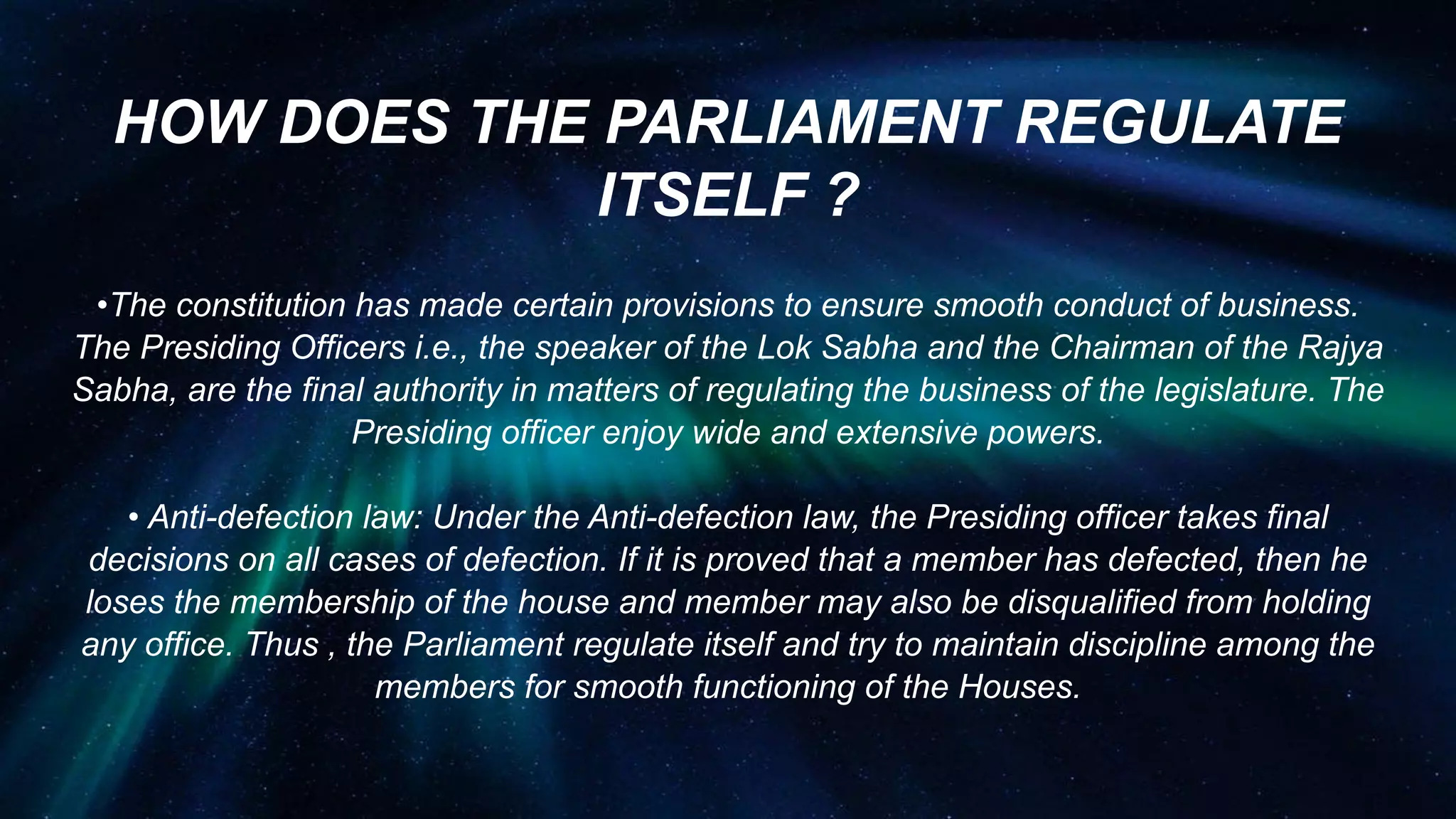 LEGISLATURE, 11th Political science, CBSE | PDF